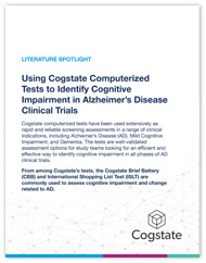 Literature Spotlight: Using Cogstate Computerized Tests to Identify ...